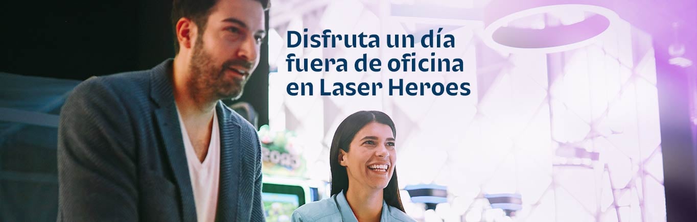 ¡Disfruta un día fuera de la oficina en Laser Heroes!