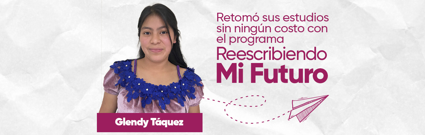 Glendy retomó su sueño de niña que era estudiar