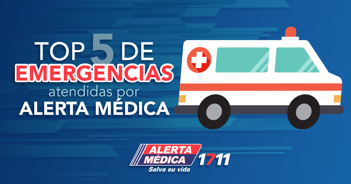 Top 5 de emergencias atendidas por Alerta Médica