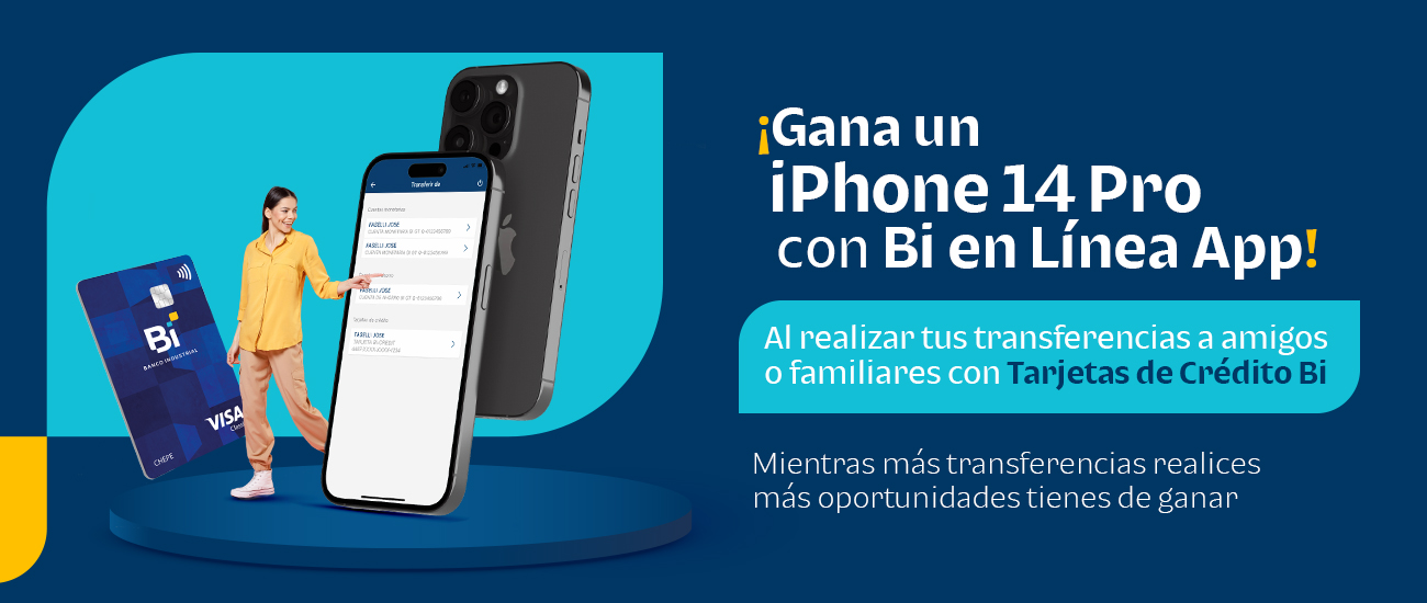 ¡Gana un iPhone 14 Pro con Bi en Línea App!