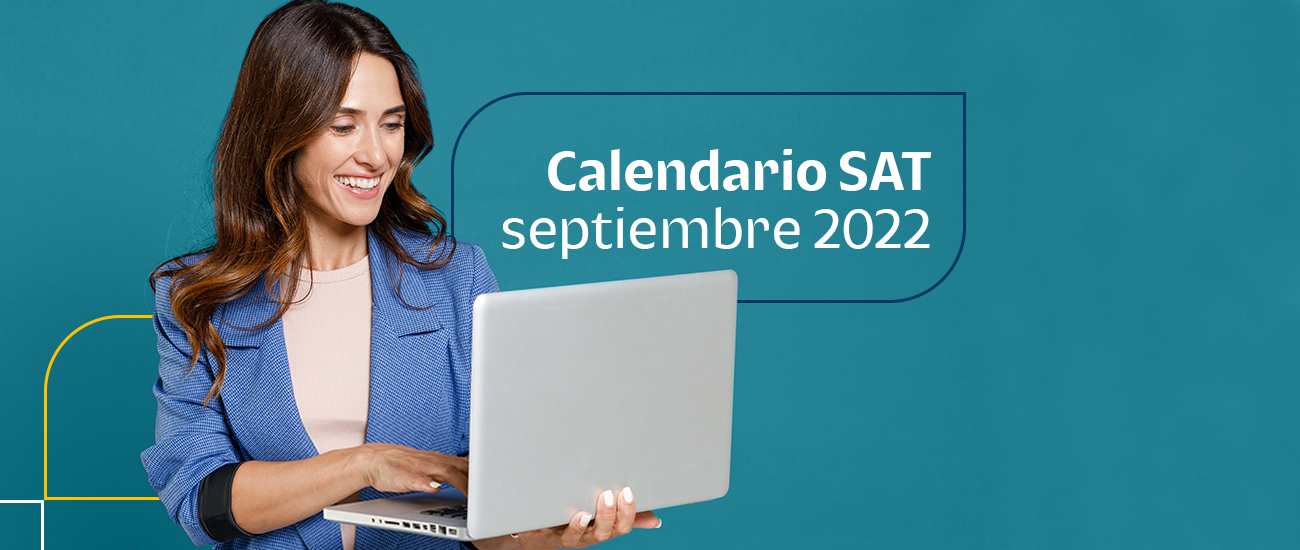 Calendario SAT septiembre 2022