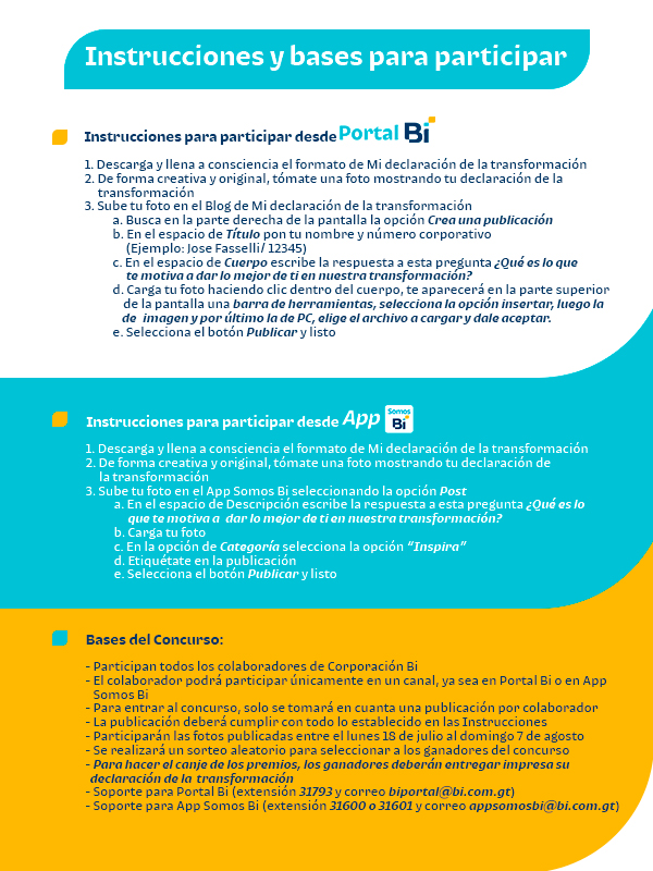 Bases y condiciones para participar