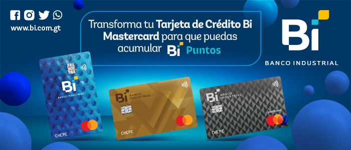 Acumula más Bi Puntos con tus Tarjetas de Crédito Bi Mastercard | BI