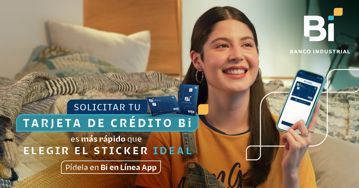 Solicita tu Tarjeta de Crédito Bi desde Bi en Línea App