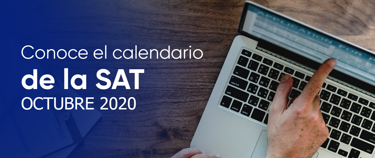 Calendario SAT Octubre 2020